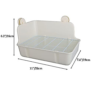 RUBYHOME Potty Trainer Corner Litter Box Pet Pan Bedding Small Animal, Rabbit Hamster Guinea Pig Ferret Gerbil Chinchilla