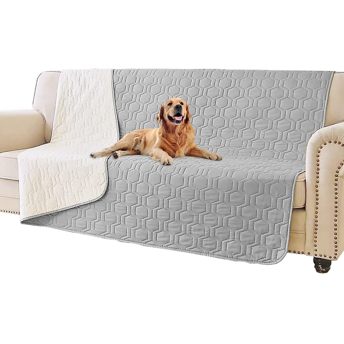 Tcksstex Waterproof and Anti-Slip Dog Bed Cover and Pet Blanket Sofa Pet Bed Mat ，car Incontinence Mattress Protectors Furniture Couch Cover for Most Cats Dogs, Pets