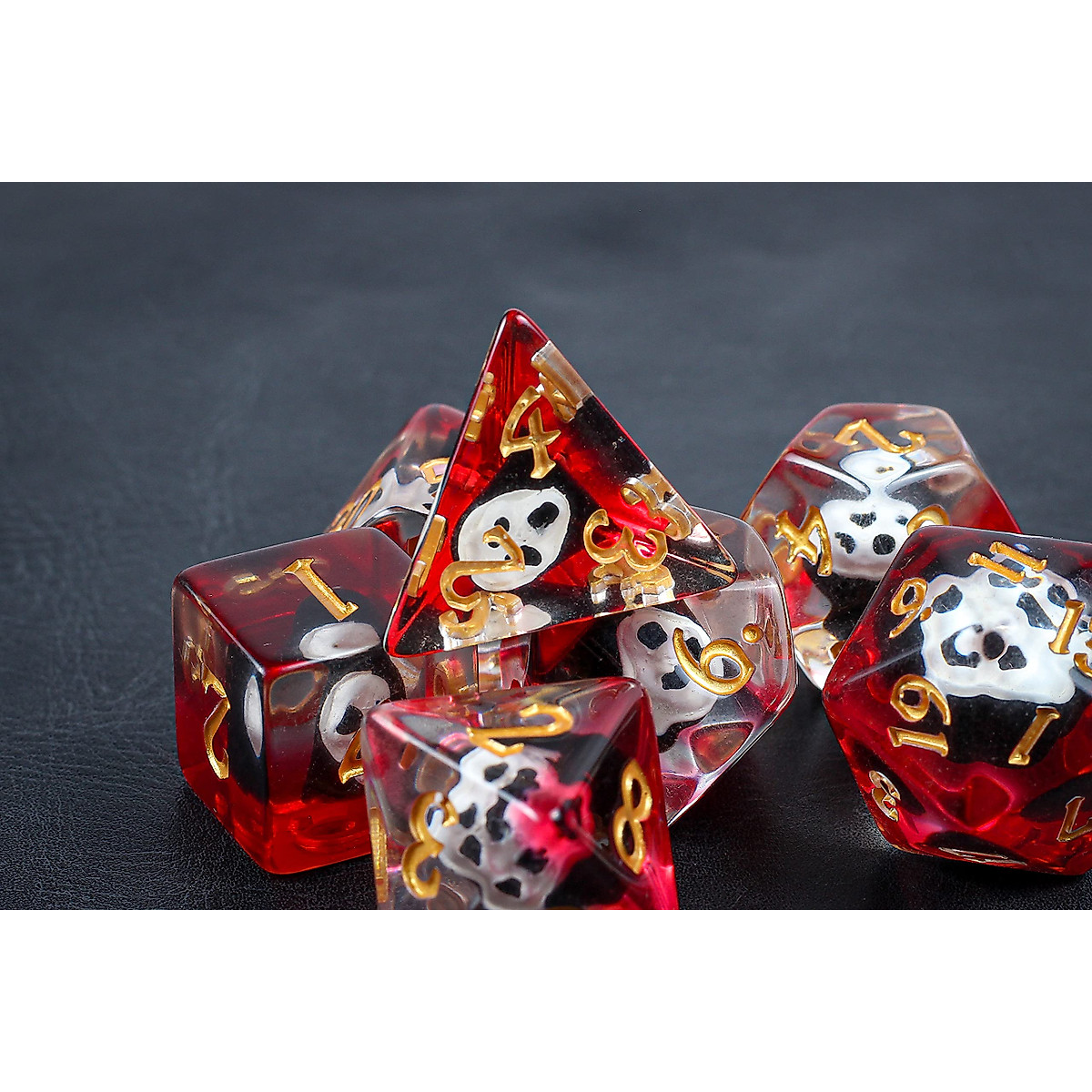 3DEGOS Horror Boogeyman of Evil DND Dice Set for Dungeons and Dragons Gifts, D&D, D and D, Pathfinder, Accessories, D20, Polyhedral, Resin Dice, Metal, Dice Tray, Tower, Bag, Box
