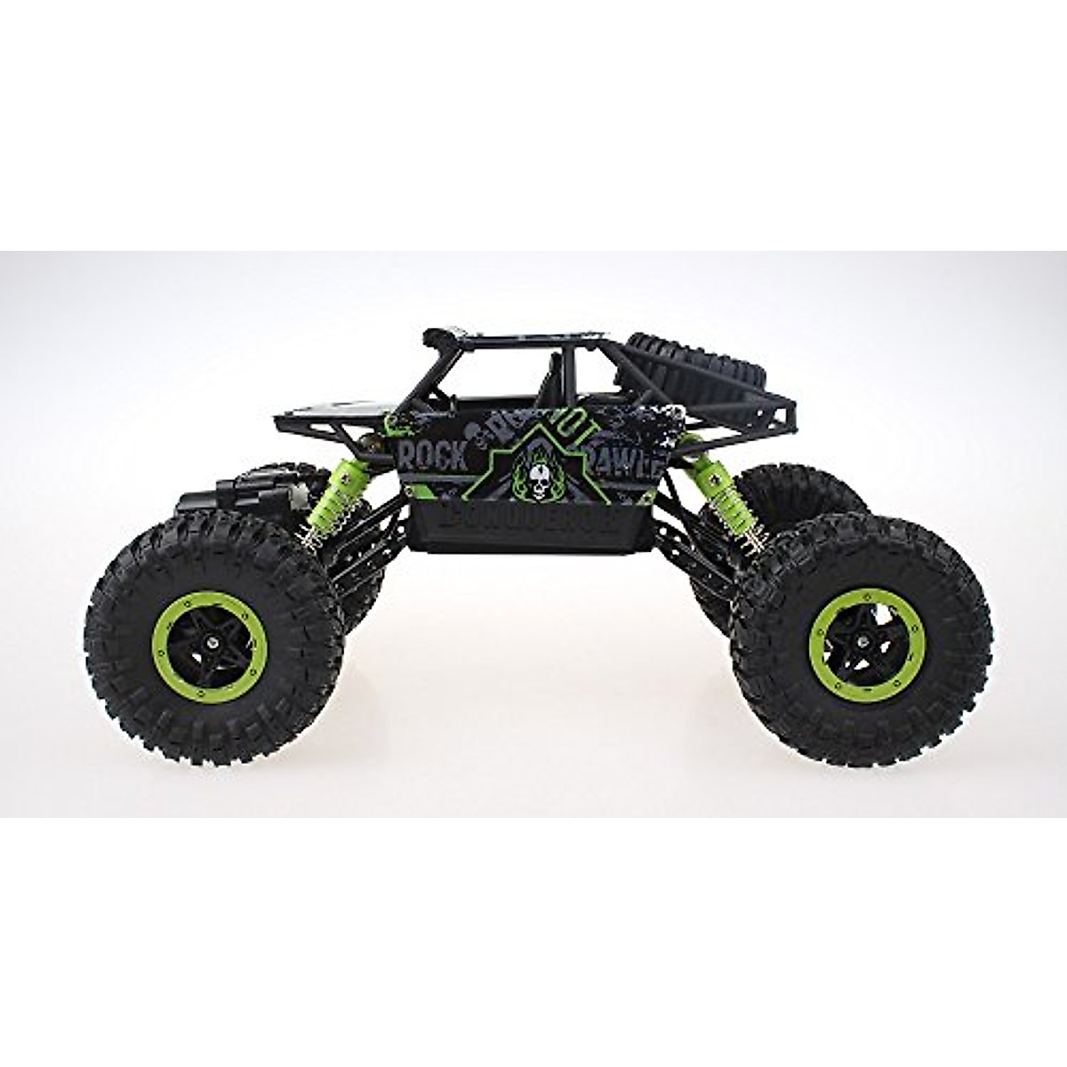 Click N' Play Remote Control Car 4WD Off Road Rock Crawler Vehicle 2.4 GHz, Green
