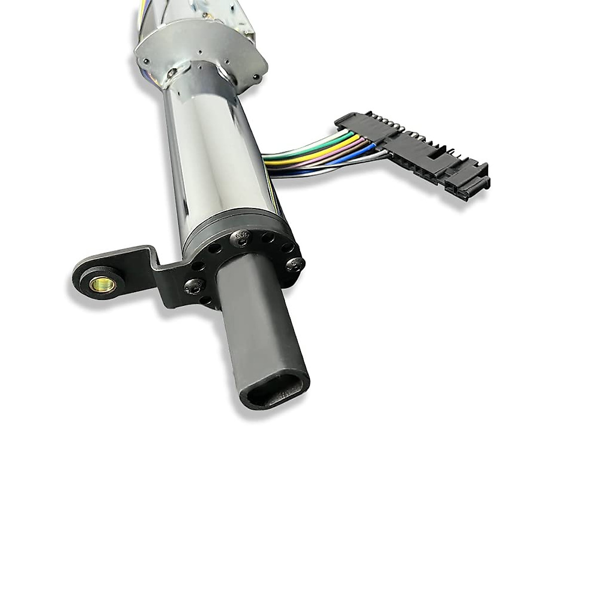 DEMOTOR PERFORMANCE Hot Rod Chrome Tilt 32" Steering Column With Key for Auto Transmission