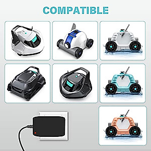 SLLEA 12.6V 2-Prong AC/DC Adapter Compatible with Aiper Seagull 800 800B SE Cordless Robotic Pool Cleaner Lithium Ion Battery 12.6VDC 1.8A DC12.6V 1800mA Power Supply Cord Cable Wall Charger PSU