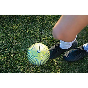 SKLZ Star-Kick Solo Soccer Trainer with Size 1 Soccer Ball, Volt