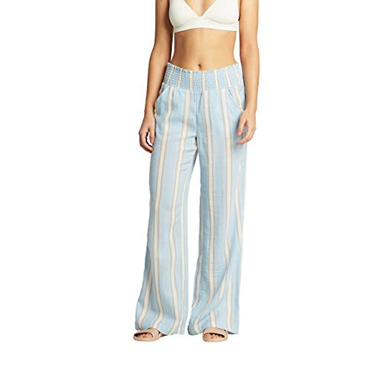 Billabong womens New Waves Stripe Pants, Clear Sky, Small US
