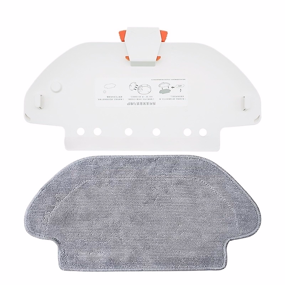 KHUKHU Vacuum Cleaner Mop Cloth Bracket .Compatible for VioMi V2 V3 SE. and .Compatible for XiaoMi Mi Robot Vacuum-Mop Pro STYTJ02YM 2S 3C. (Size : White)