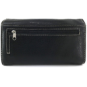 Zelris Spring Bloom Western Concho Women Conceal Carry Tote Handbag Purse Set (Black)