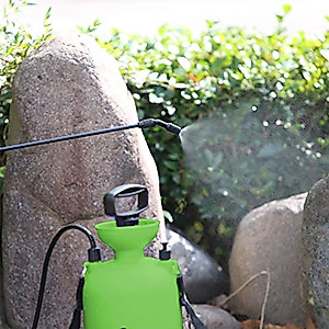 Lawn and Garden Portable Sprayer, 1.3 Gallon - Pump Pressure Sprayer Includes Shoulder Strap, 5L