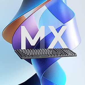 Logitech MX Mechanical Wireless Illuminated Performance Keyboard, Linear Switches, Backlit Keys, Bluetooth, USB-C, macOS, Windows, Linux, iOS, Android - With Free Adobe Creative Cloud Subscription