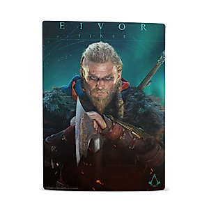Head Case Designs Officially Licensed Assassin's Creed Male Eivor Valhalla Key Art Matte Vinyl Faceplate Sticker Gaming Skin Decal Cover Compatible With Sony PlayStation 5 PS5 Digital Edition Console