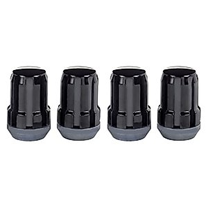 McGard SplineDrive Lug Nut Compatible with Dodge Daytona 1984-1993 | Cone Seat | M12 x 1.5 | 1.24in. Length | 4-Pack | Black | Requires Tool