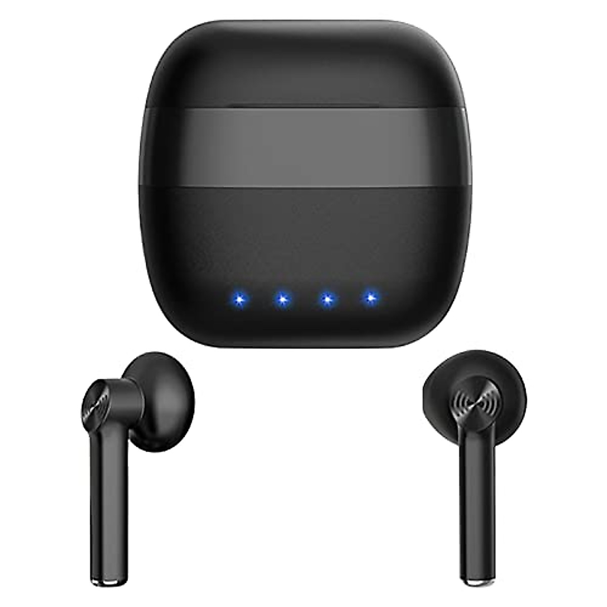 XUnion M35 Bluetooth 5.1 Earphones with Charging Box Wireless Headphone Stereo Sports Earbuds Headsets NG7, Black Ng7