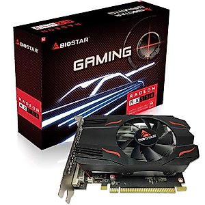 Biostar Radeon RX 550 4GB GDDR5 128-Bit DirectX 12 PCI Express 3.0 DVI-D Dual Link, HDMI, DisplayPort. Gaming Edition VA5515RF41-TBMRA-BS2