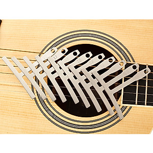 MIECOO 20PCS Guitar Luthier Repair Tool Kit, Includes 11PCS Guitar Bass Neck Bridge Nut Screw Adjustment Truss Rod Allen Wrenches and 9PCS Guitar Understring Radius Gauge for Guitar & Bass