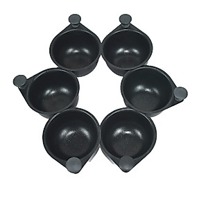 Stainless Steel Egg Poacher Cooker Eggs Poaching Cup Egg Poachers Nonstick Egg Poaching Cups Compatible with Most Pans (6 Cup Egg Poacher)