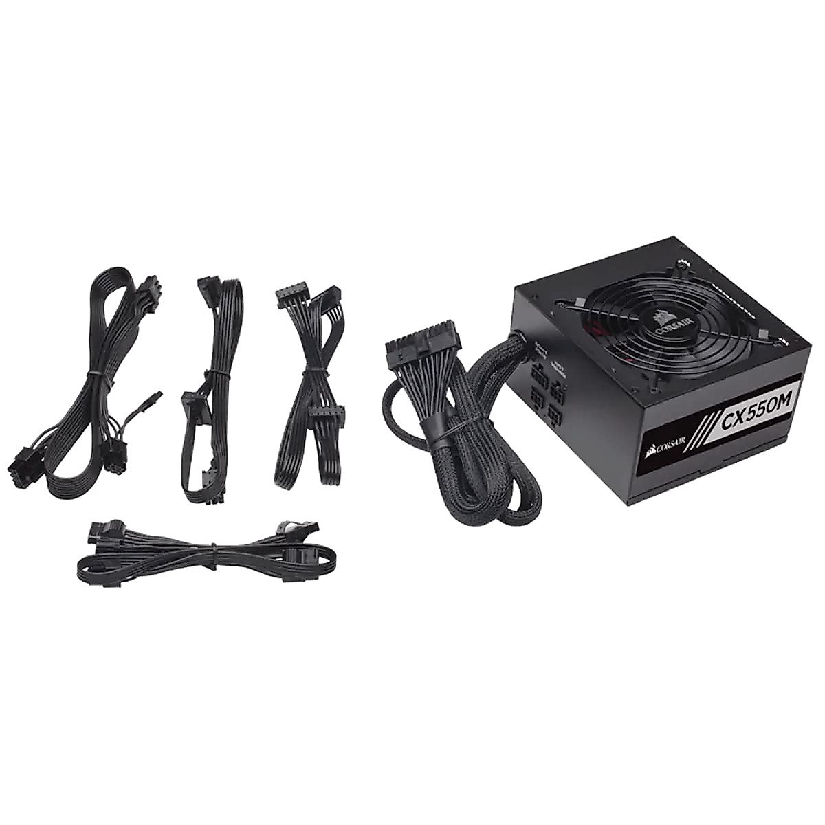 Corsair CX550M/CP-9020102-EU ATX 12 V Power Supply Unit - Black