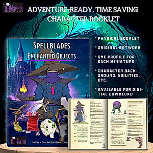 Wildspire Spellblades & Enchanted Objects for DND Miniatures 28mm-32mm Player-Characters, NPC Bulk D&D Minis Unpainted Dungeons & Dragons Figures Accessories for Fantasy Tabletop RPG DND Pathfinder