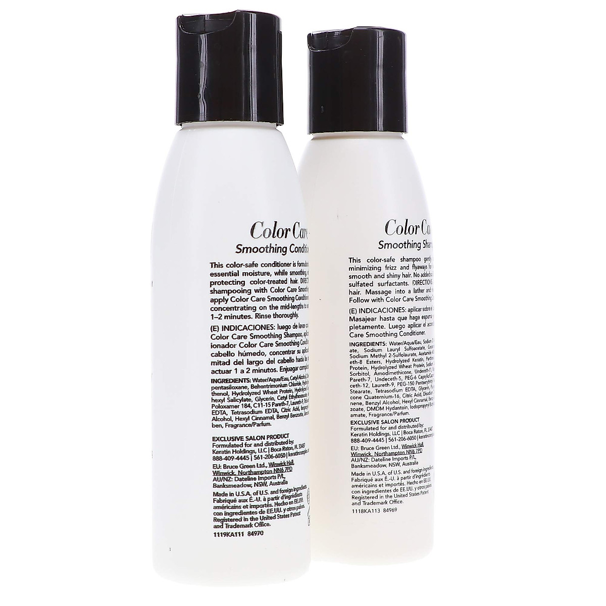 Keratin Complex Color Care Shampoo & Conditioner Travel Valet Duo 3oz Each