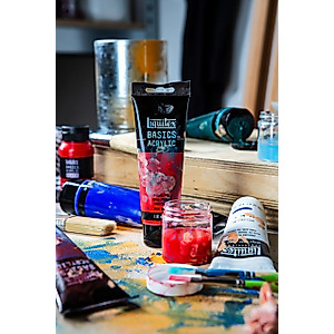 Liquitex BASICS Acrylic Paint, 250ml (8.5-oz) Tube, Titanium White