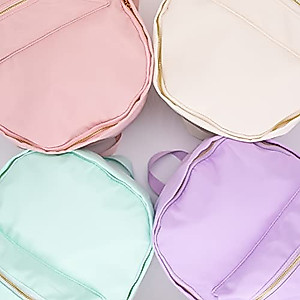 Phlox Collective Nylon Backpack, Fashion Backpack, for Women, Men (Dark Pink)