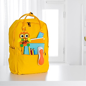 Winlyn 24 Sets Foam Owl Decorations DIY Owl Fall Craft Kit Assorted Foam Owl Shapes with Autumn Leaves Pumpkins Googly Eyes Pom-Poms for Kids Gift Halloween Thanksgiving Holiday Classroom Art Activity