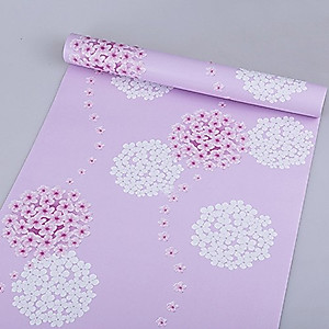 Yifely SimpleLife4U Removable Shelf Liner Self-Adhesive Drawer Covering Furniture Protect Paper 17x118 Inch Pink Jasmine