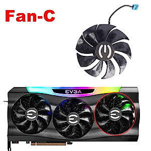 inRobert PLD09220S12H Graphics Card Fan Replacement for EVGA RTX 3070 3080 TI 3090 FTW3 Ultra GPU Cooling Fan (Fan-Full Set)
