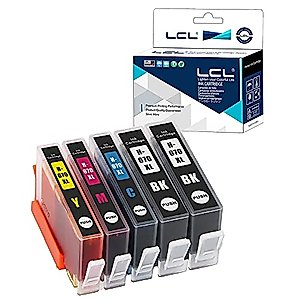 LCL Compatible Ink Cartridge Replacement for HP 670XL CZ117AL CZ118AL CZ119AL CZ120AL 3525 4615 4620 4625 5525 6526 (5-Pack 2Black Cyan Magenta Yellow)