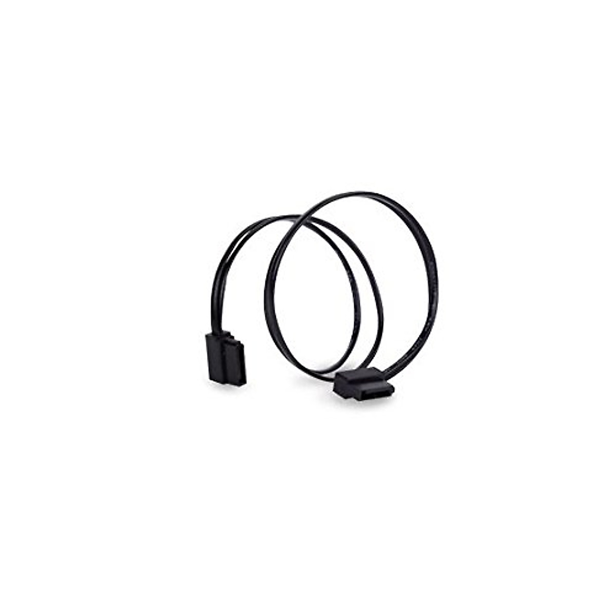 SilverStone Technology CP11B-300 300mm (11.8 in.) Ultra Thin 6Gb/s Lateral 90-Degree SATA Cable with Custom Low-Profile Connectors, SST-CP11B-300