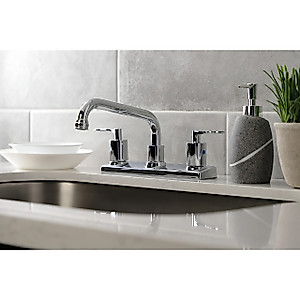 Kingston Brass FB2131SVL Serena 8" Centerset Kitchen Faucet, Polished Chrome