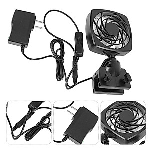 Ipetboom Fish Tank Cooling Fan Fish Tank Cooler Aquarium Fan Axolotl Aquarium Water Conditioner Aquarium Chiller Aquarium Cooler Fans for Home 40 Gallon Tank lid Plastic Small air Cooler