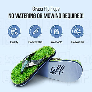 GFF Grass Flip Flops for Men/Women/Kids - XS/S/M/L Size Sandal - Camo/Black/Pink Color Slippers