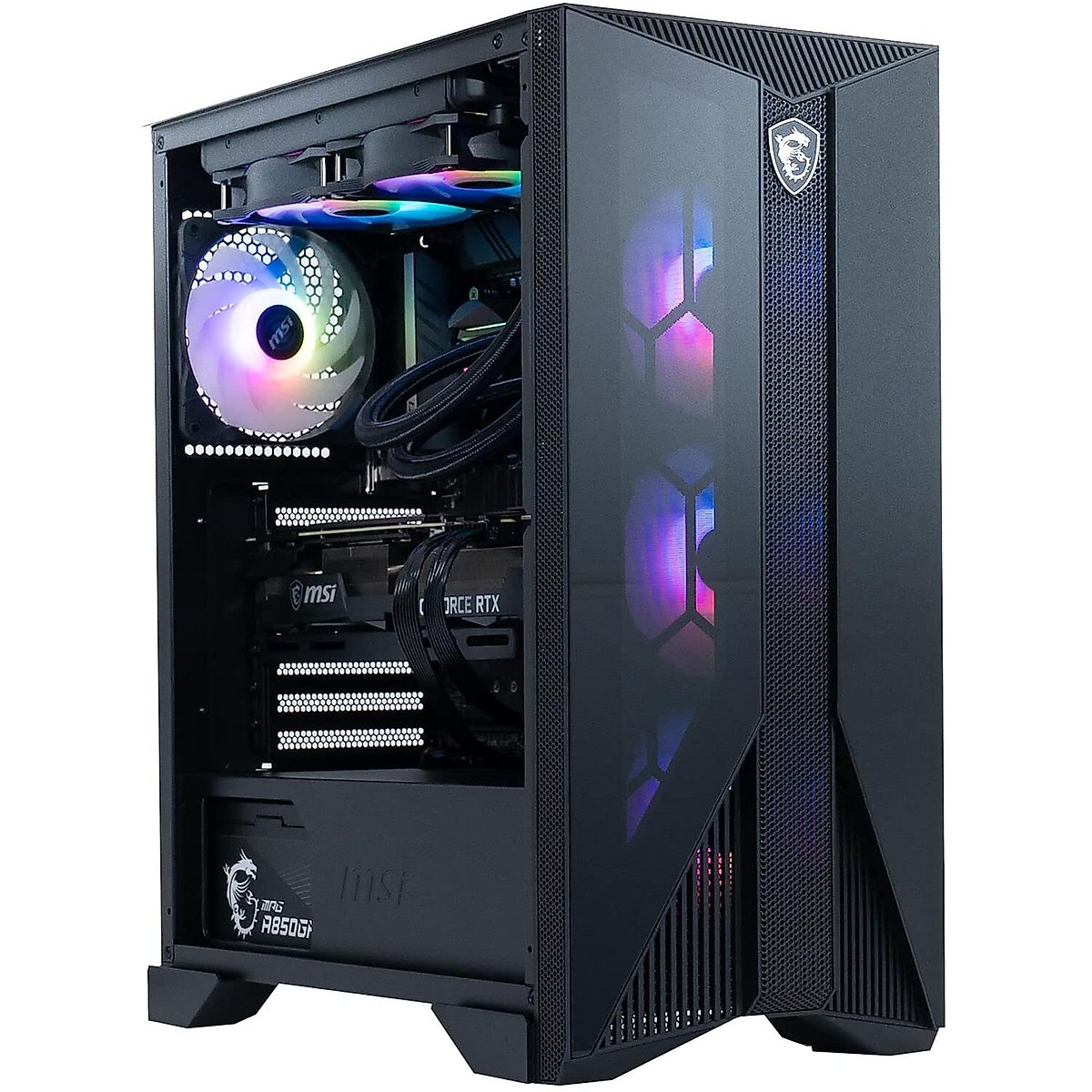 2023 MSI Aegis RS 13NUF-439US (Intel Corei7-13700KF, 32GB DDR5 RAM, 2TB NVMe SSD, NVIDIA GeForce RTX 4070Ti, Windows 11 Pro) Gaming Desktop PC