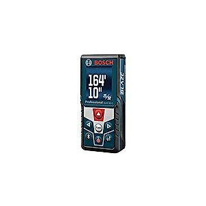 BOSCH Blaze GLM50C Bluetooth Enabled 165ft Laser Distance Measure with Color Backlit Display