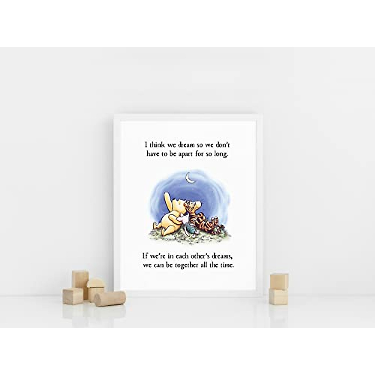 bumbleboo Nistio® Classic Winnie the Pooh Nursery Wall Decor, Winnie the Pooh Print, Winnie the Pooh Playroom Decor, Set of 9 Prints, Piglet, Eeyore, Tigger Nursery Decor, Unframed, 8x10 inches