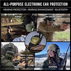 ISOtunes Sport DEFY Shooting Earmuffs: Rechargeable Bluetooth Hearing Protection