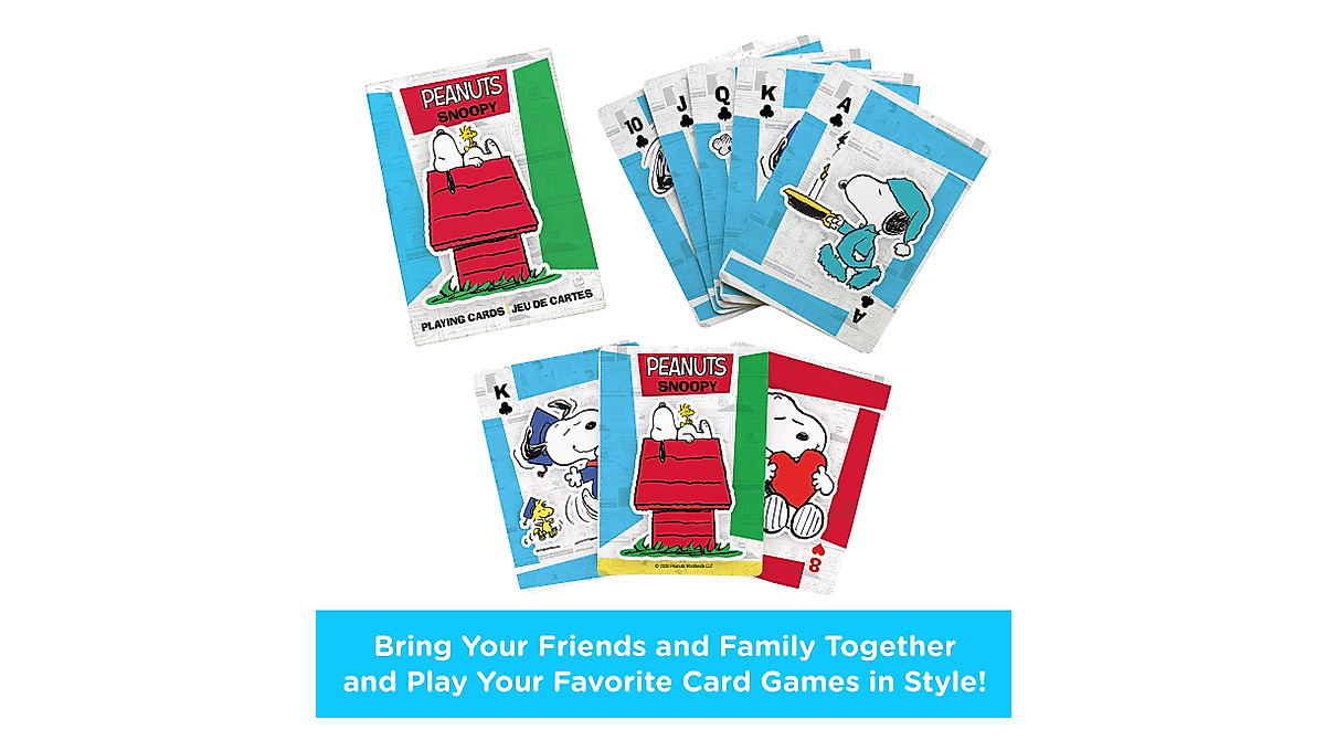 AQUARIUS Snoopy Playing Cards - Unique Peanuts Deck
