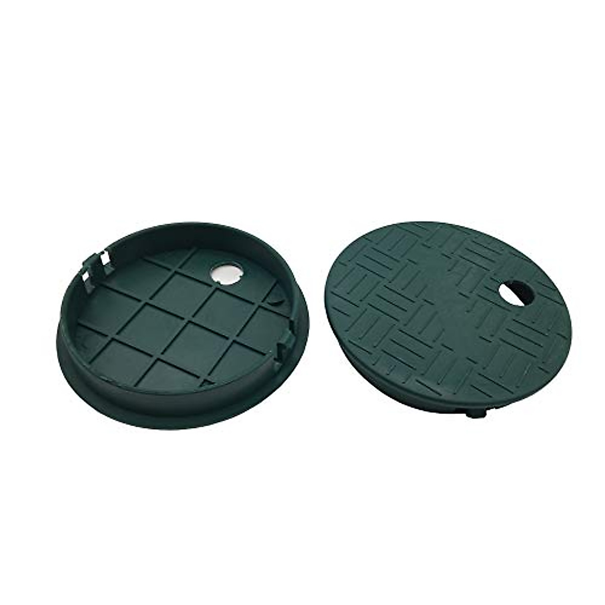 SEULEME Pneumatic Valve Box Cover Lid 6” Round Sprinkler System Irrigation Circular Valve Box,2 Pack