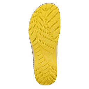 Dansko Kane Slip-On Mule Clog for Women – Lightweight Cushioned Comfort and Removable EVA Footbed with Arch Support – Easy Clean Uppers Kane Yellow 7.5-8 M US