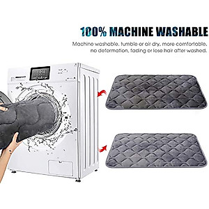 Hero Dog Bed Large Crate Pad Mat Soft Washable 42 inch Kennel Pad Pet Beds Non Slip Cat Dog Mattress