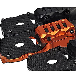 ZHIPAIJI RC Drone Mount 25mm Metal multicopter Motor seat quadrocopter kit for Tarot 810/960 T18 Tarot 25mm Carbon Helicopter Engine Mount (Color : Orange)