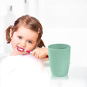 Lpdphanxfkx 4 Pcs Modern Toothbrush Cup Plastic Tumbler Cup Unbreakable Toothbrush Holder Mug Gargle Washing Cup for Home Bathroom Travel