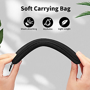 Fintie Pen Holder Case for Apple Pencil Pro, Apple Pencil (USB-C / 1st / 2nd Generation), Soft Neoprene Zipper Carrying Bag Sleeve Pouch for Samsung Stylus, Surface Pen, Black