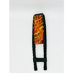 Shophaven African Fan 2, African Ankara Print Fan, Ankara Handheld Fan, Afrocentric Foldable Fan, African Kente Print Fan
