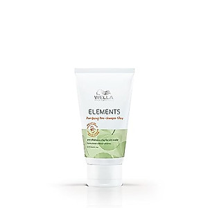 Wella Professionals Elements Purifying Pre-shampoo Clay, Pre-shampoo Clay for Oily Scalp, 70 ml