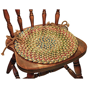 Katherine Multi Chair Pads, 15 by 15-Inch, Camel, Set of 4