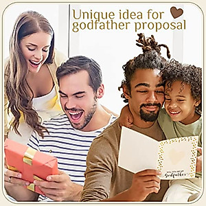97 Decor Will You Be My Godfather Proposal Gifts - God Father's Proposal Gifts, Uncle Godfather Gifts from Godchild, Baptism Gifts for Godfather from Godson, Godfather Present Announcement Asking Card