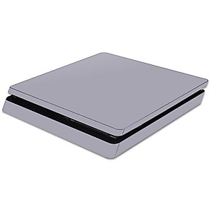 MightySkins Skin Compatible with Sony PS4 Slim Console - Solid Gray | Protective, Durable, and Unique Vinyl Decal wrap Cover | Easy to Apply, Remove, and Change Styles | Made in The USA