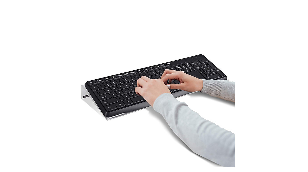 Refrze Ergonomic Clear Acrylic Keyboard Stand for PC & Office