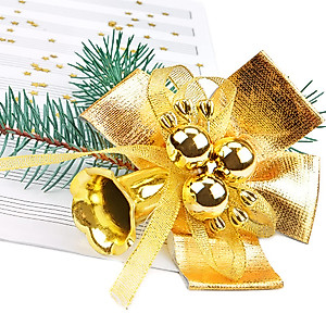 LIUYAXI 4 Rolls 3/8" Christmas Ribbon - Glitter Metallic Ribbon & Satin Ribbons Set, Total 100 Yards Xmas Holiday Festival for Gift Wrapping, Crafts, Festival Ornaments, Wedding Party Decoration