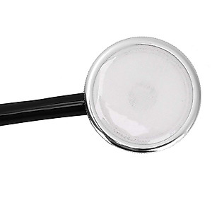 Single Head Stethoscope, Lightweight Aluminium Alloy Heart Lung Detection Echoscope for Doctors/Nurses/Nursing Students, for Medical/Home(Black)